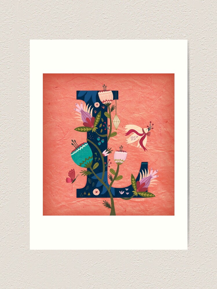 "Letter L" Art Print by KateMerrittshop | Redbubble