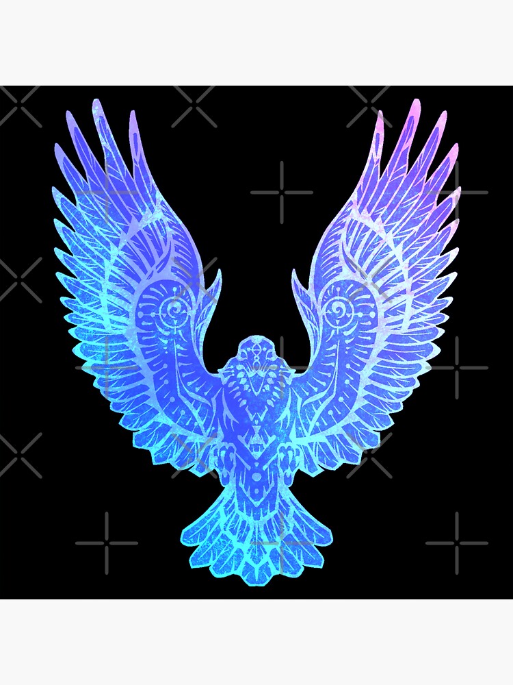 "Raven Wingspread Crystalline Varient" Sticker for Sale by ...