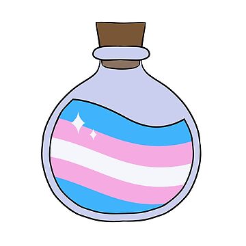 "Trans magic potion, pride flag art" Sticker for Sale by PlutoMoonsky ...