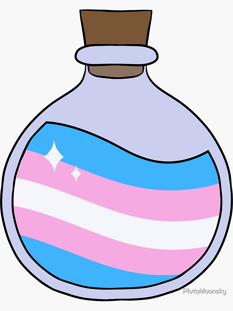 Trans Magic Potion Pride Flag Art Sticker For Sale By Plutomoonsky