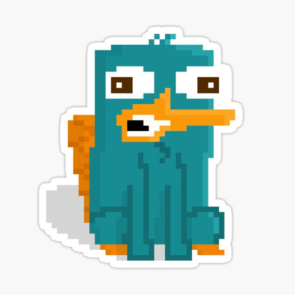 "Pixel Perry" Sticker for Sale by 1544cn | Redbubble