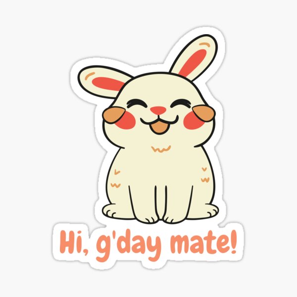 " aussie g'day mate " Sticker for Sale by fanboy000 | Redbubble