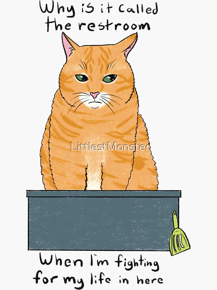 "Struggling" Sticker for Sale by LittlestMonster | Redbubble