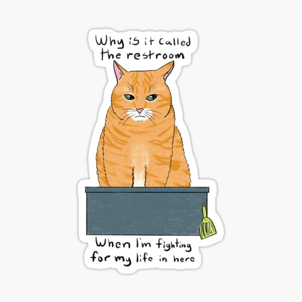 "Struggling" Sticker for Sale by LittlestMonster | Redbubble