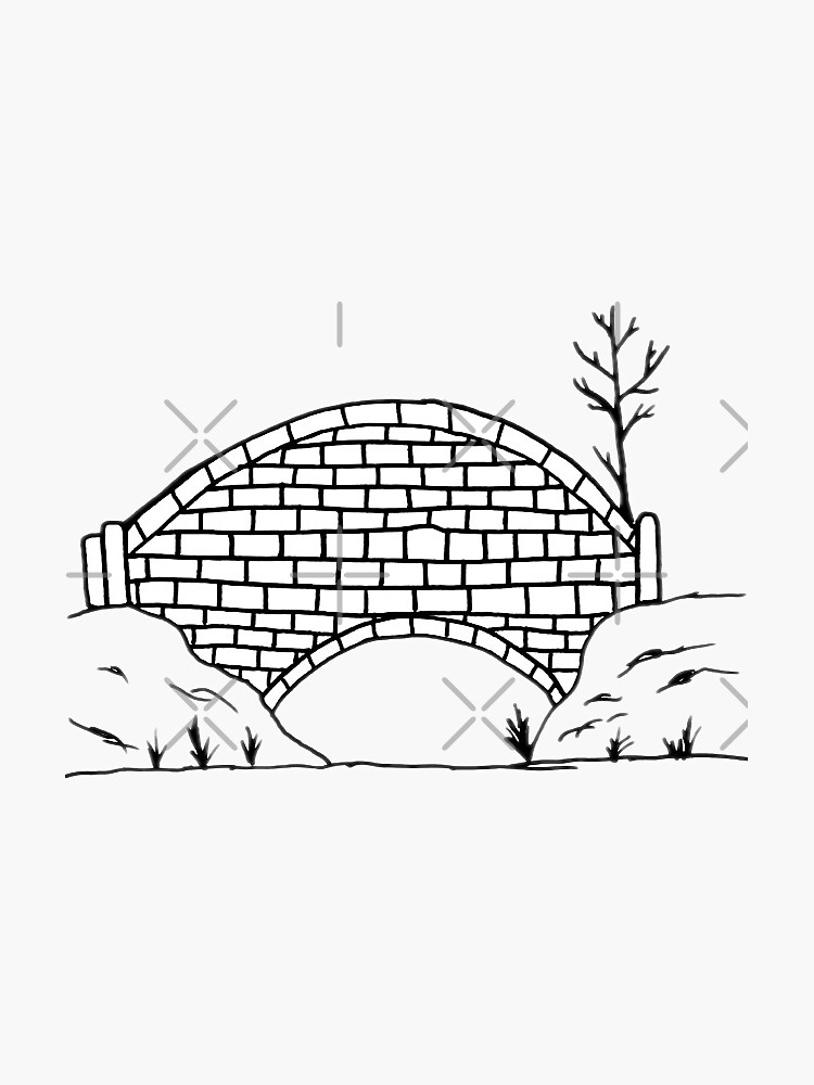 "bridge" Sticker for Sale by bellgra | Redbubble