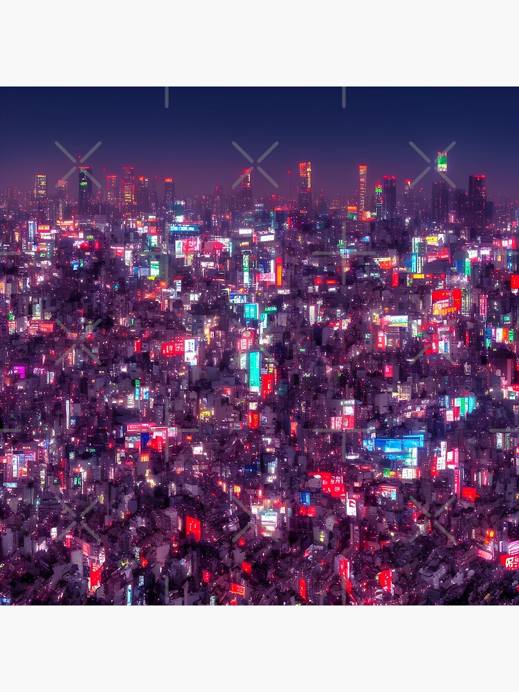 "Tokyo futuristic city scene" Poster for Sale by Metaverse8 | Redbubble