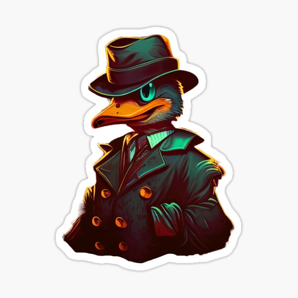 "Mafia Boss Duck" Sticker for Sale by NRFDesign | Redbubble