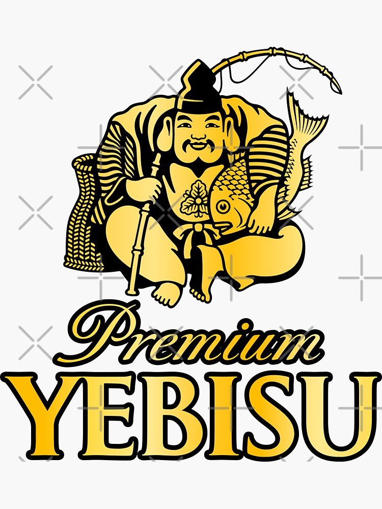 "Yebisu Premium (ヱビス) Golden Logo" Sticker for Sale by RubenCRM | Redbubble