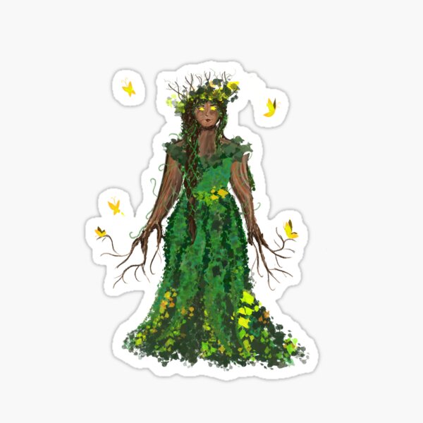 "Summer Dryad" Sticker for Sale by Verukke | Redbubble