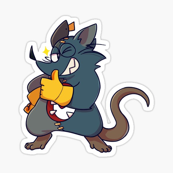 "Mad Rat Thumbs Up" Sticker for Sale by Flowrr | Redbubble