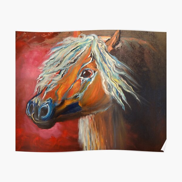 "Gypsy Vanner - Rusty" Poster by jennyleeandjim | Redbubble
