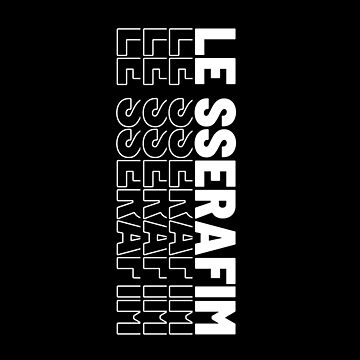 "LE SSERAFIM Typography " Sticker for Sale by AliffStudio | Redbubble