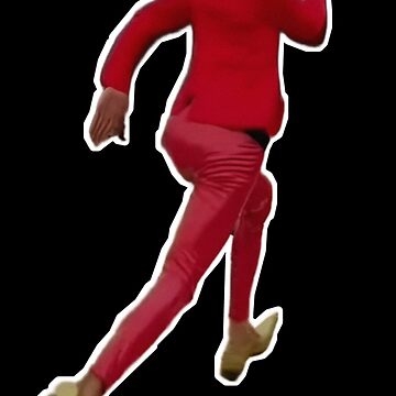 "Red Run! Chinese Dude Meme - Bing Chilling Code Red Funny" Sticker for ...