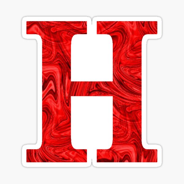 "H monogram" Sticker for Sale by syd6700 | Redbubble
