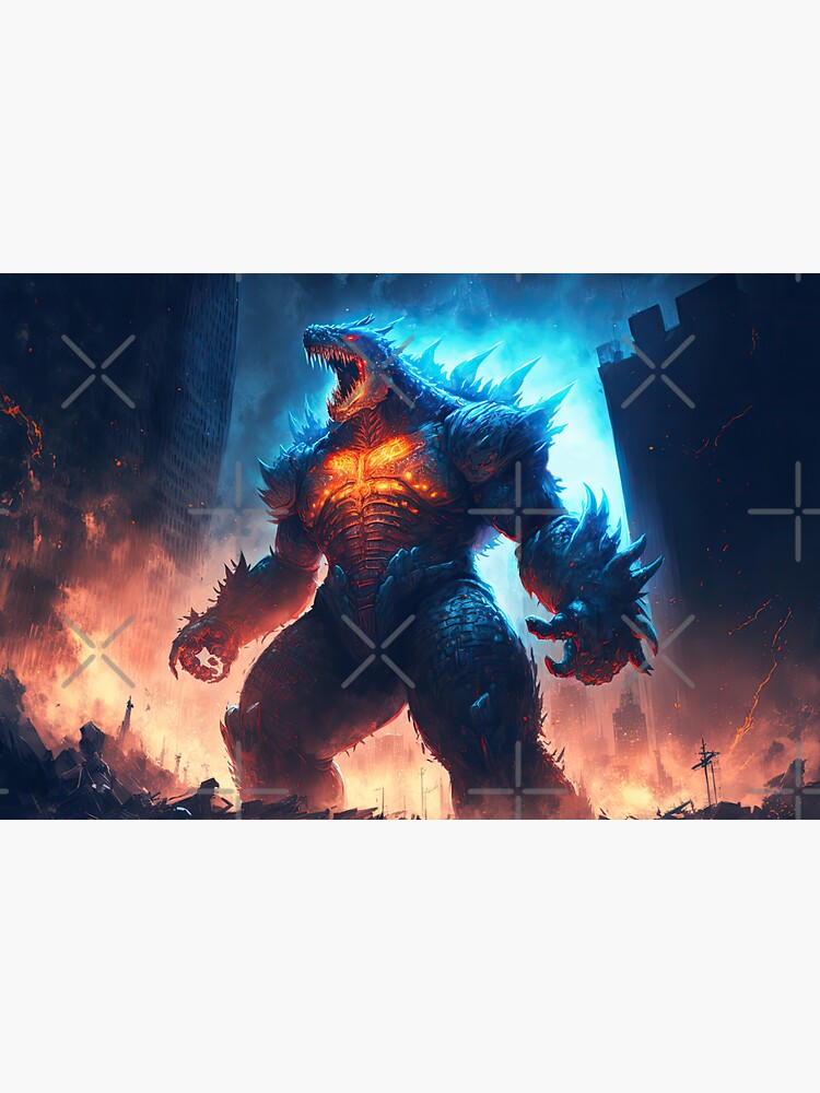 "Kaiju Monster Rampage Rage" Sticker for Sale by ultra-cool | Redbubble