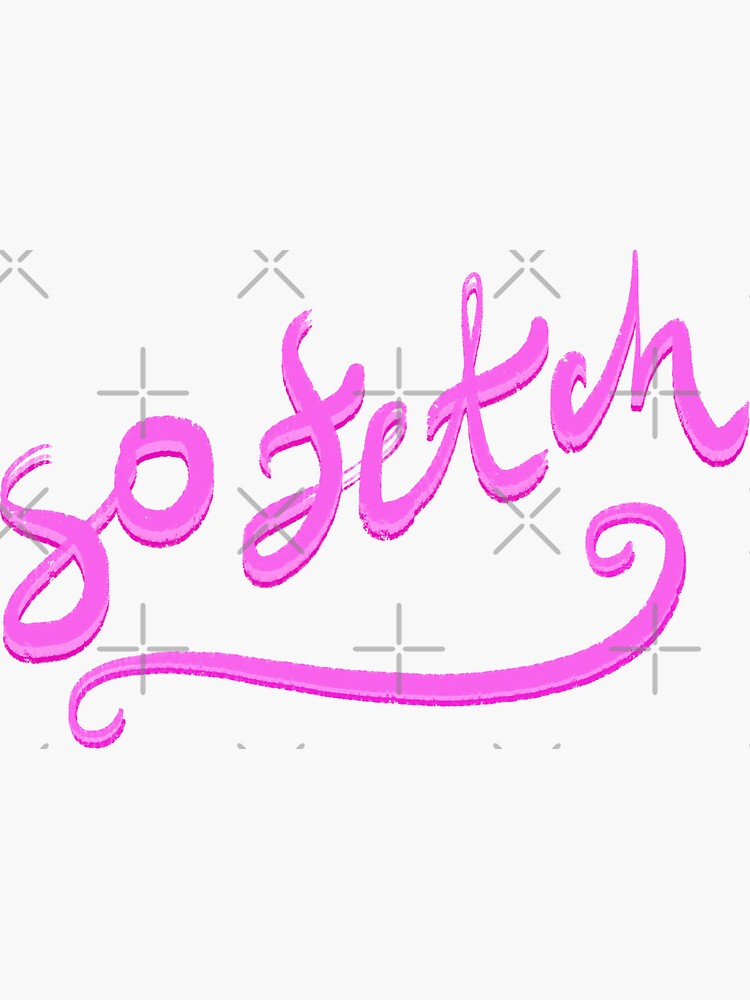 "So fetch" Sticker for Sale by pinkyfish1010 | Redbubble