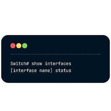 "show interfaces [interface name] status - Cisco CLI Sticker" Sticker ...