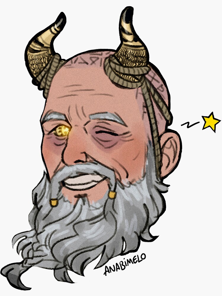 "Mimir" Sticker for Sale by anabimelo | Redbubble