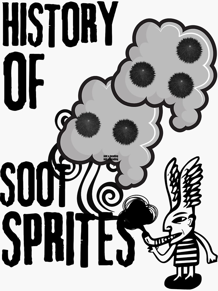 "The history of the soot sprite, funny cartoon Japanese black soot ...