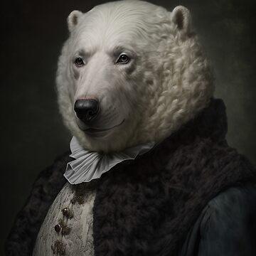 "Hyper Realistic Polar Bear Portrait Royal Renaissance Animal ...