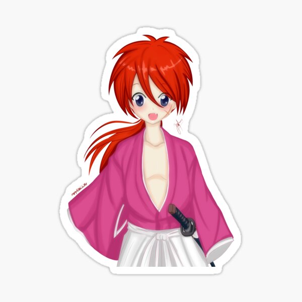 "Battousai Himura" Sticker by maxibillity | Redbubble