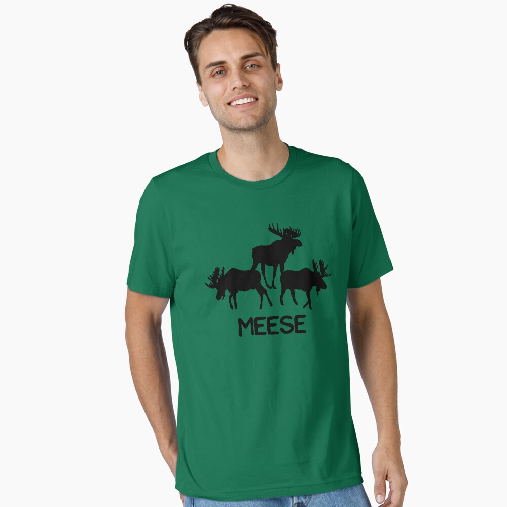"Meese! Funny Moose Lover Shirts Gifts" Sticker for Sale by teemaniac ...