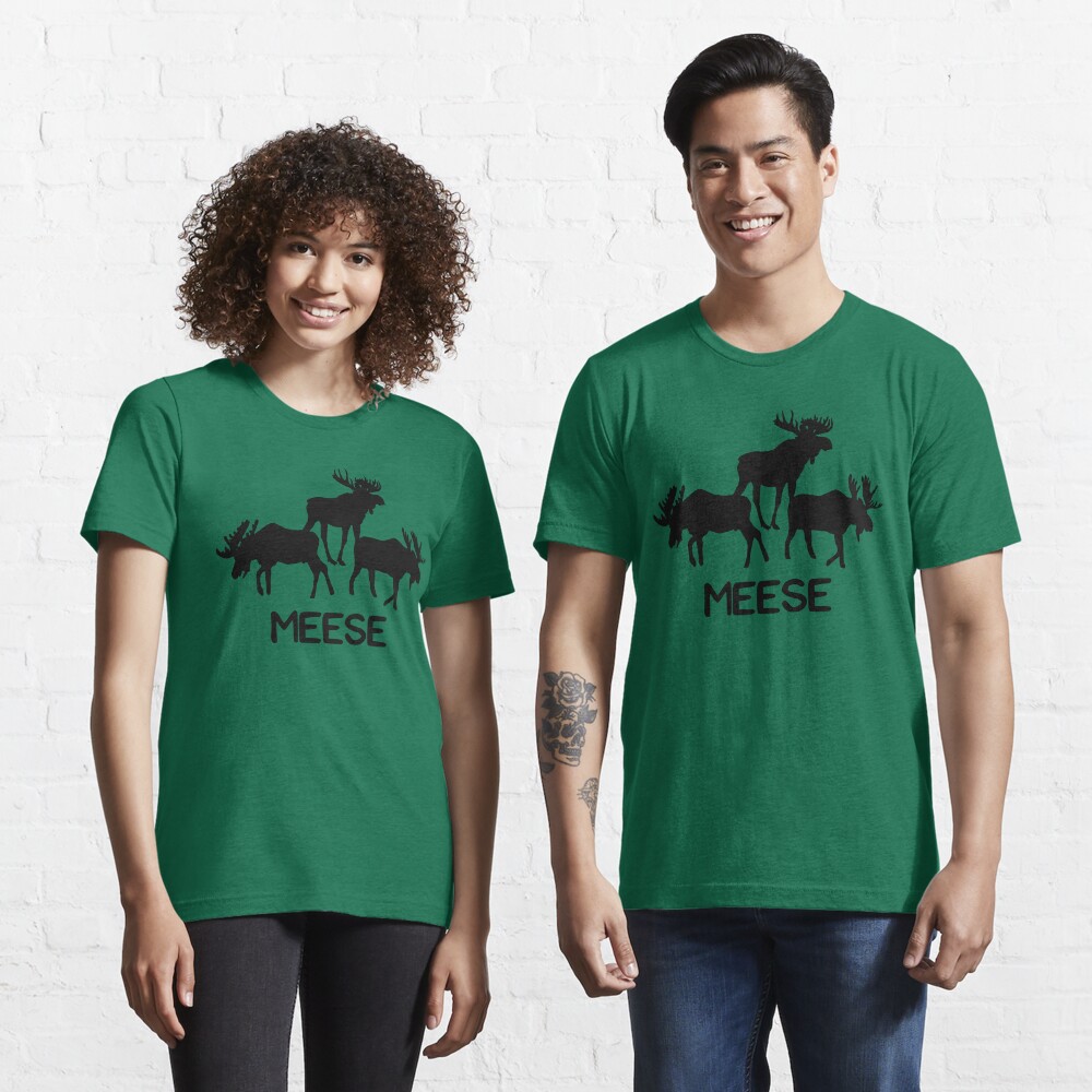 "Meese! Funny Moose Lover Shirts Gifts" T-shirt for Sale by teemaniac ...