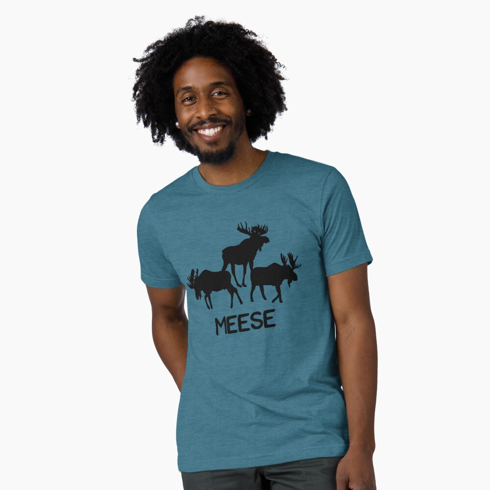 "Meese! Funny Moose Lover Shirts Gifts" Sticker for Sale by teemaniac ...