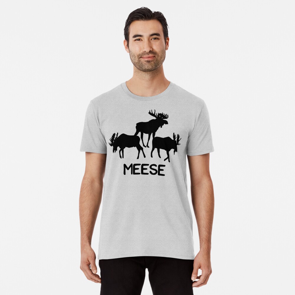 "Meese! Funny Moose Lover Shirts Gifts" Sticker for Sale by teemaniac ...