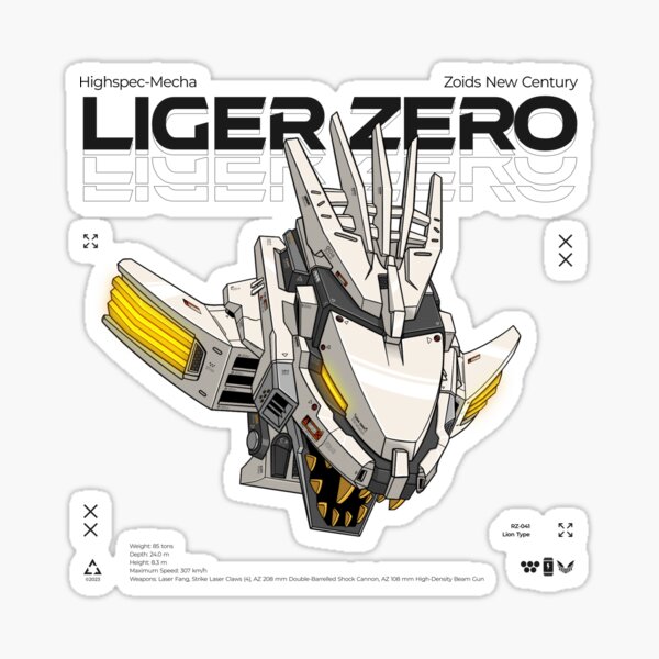 "Zoids - Liger Zero, anime illustration with urban graphic design ...