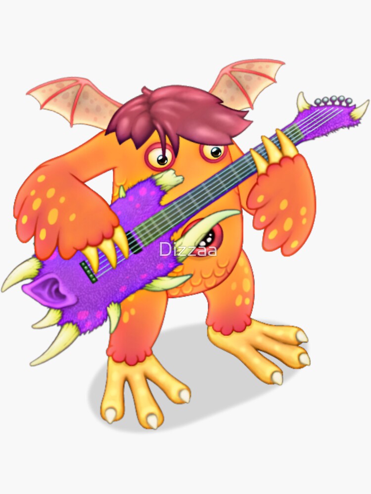 "My Singing Monsters character Riff" Sticker for Sale by Dizzaa | Redbubble
