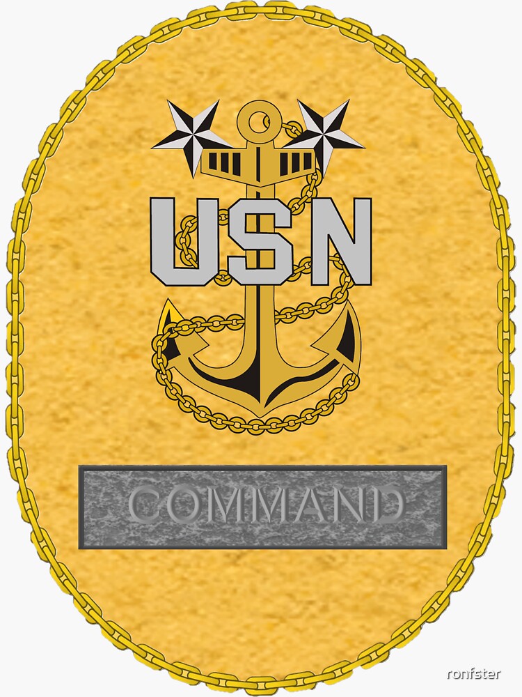 "Command Master Chief" Sticker for Sale by ronfster | Redbubble