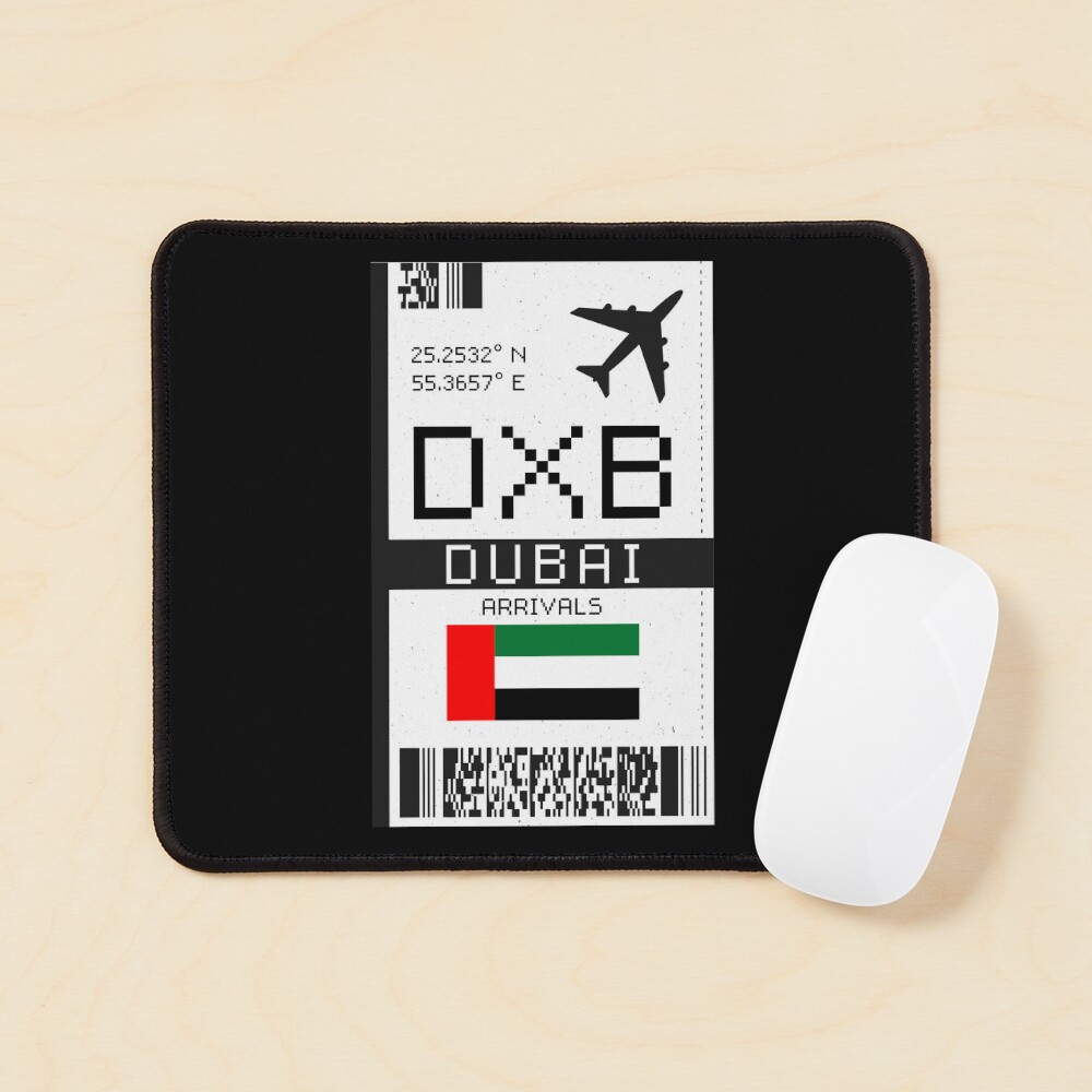 "DXB Dubai International Airport - Boarding Pass" Sticker for Sale by ...