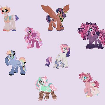 "My Little Pony Generation 3 Redesign Sticker Pack" Sticker for Sale by ...