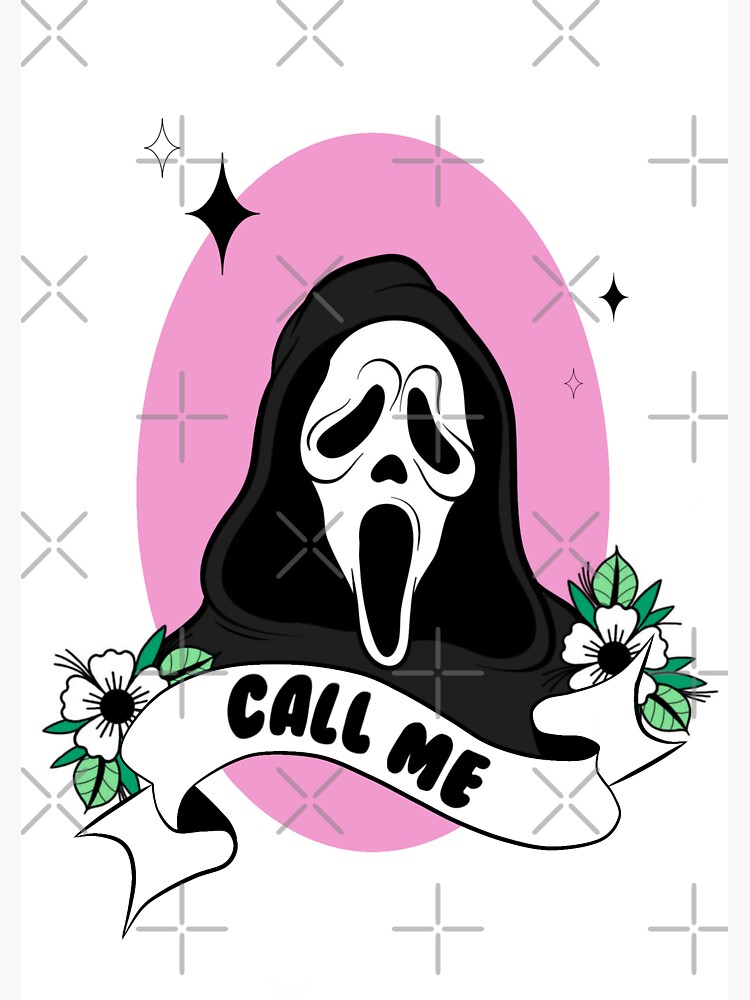 "Scream - call me - in pink" Sticker for Sale by Zoe Rush | Redbubble