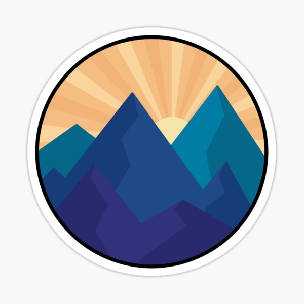 "Mountain Sunrise " Sticker for Sale by forbesrose | Redbubble
