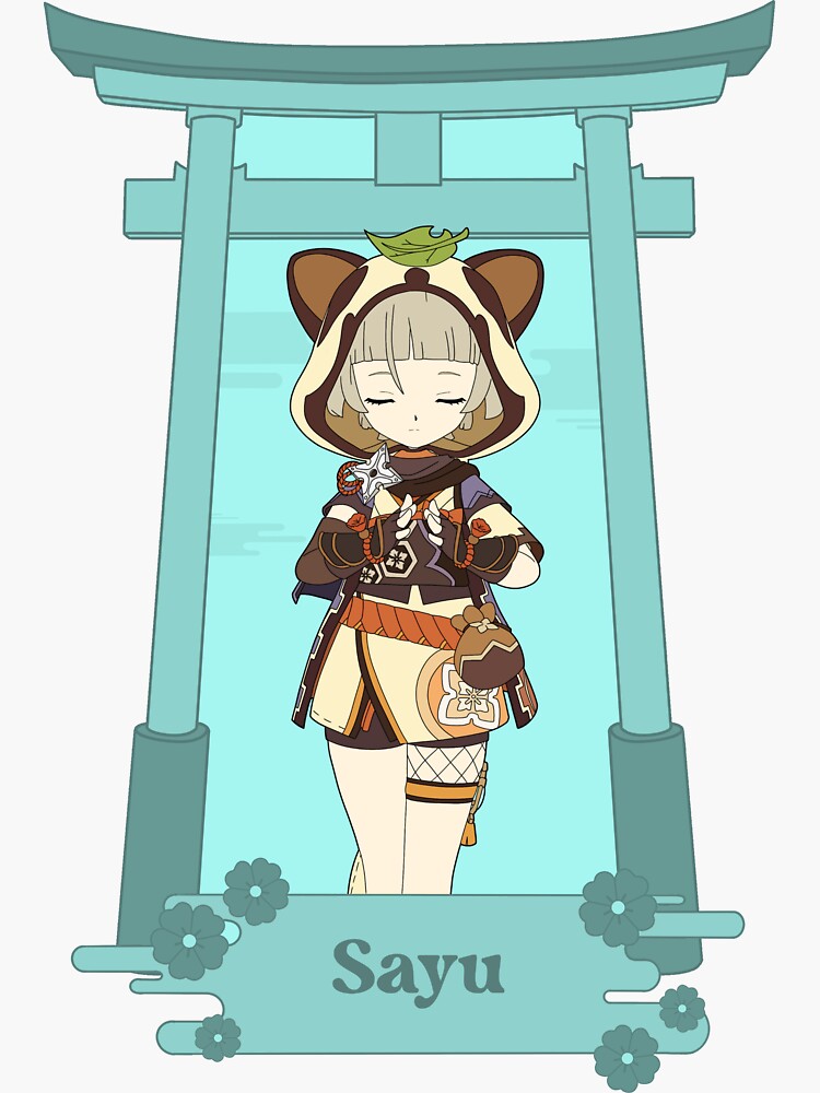 "sayu genshin impact" Sticker by SAN- | Redbubble