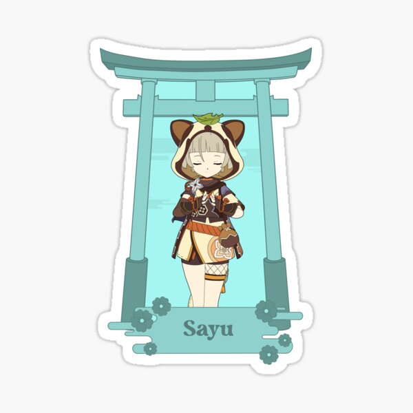 "sayu genshin impact" Sticker by SAN- | Redbubble