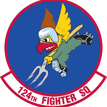 "124th Fighter Squadron" Sticker for Sale by DuckDuckJeep | Redbubble