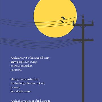 "Mary Oliver Dogfish Quote (part two)" Sticker for Sale by thechampion2 ...