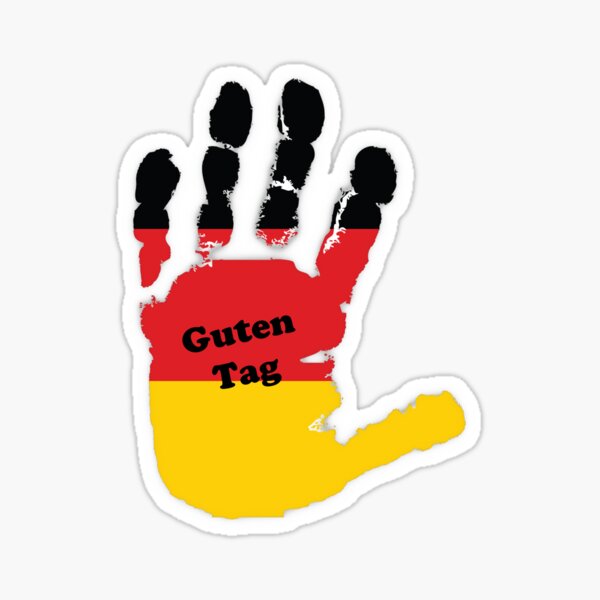 "Guten Tag!" Sticker for Sale by cloudwalkeraz | Redbubble