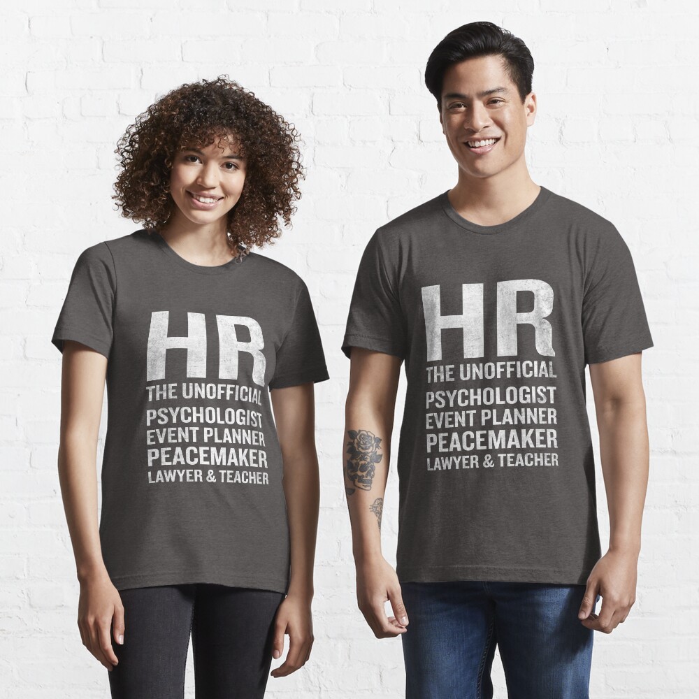 "Human Resources T-Shirt Funny HR Unofficial Quote Job Joke" T-shirt ...
