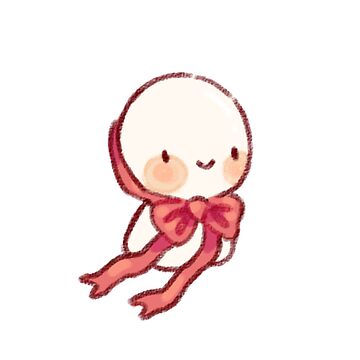 "dream blob with a bow " Sticker for Sale by Jun-hug | Redbubble