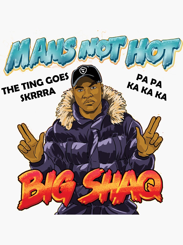 "Big Shaq" Sticker for Sale by SpaceNoise | Redbubble