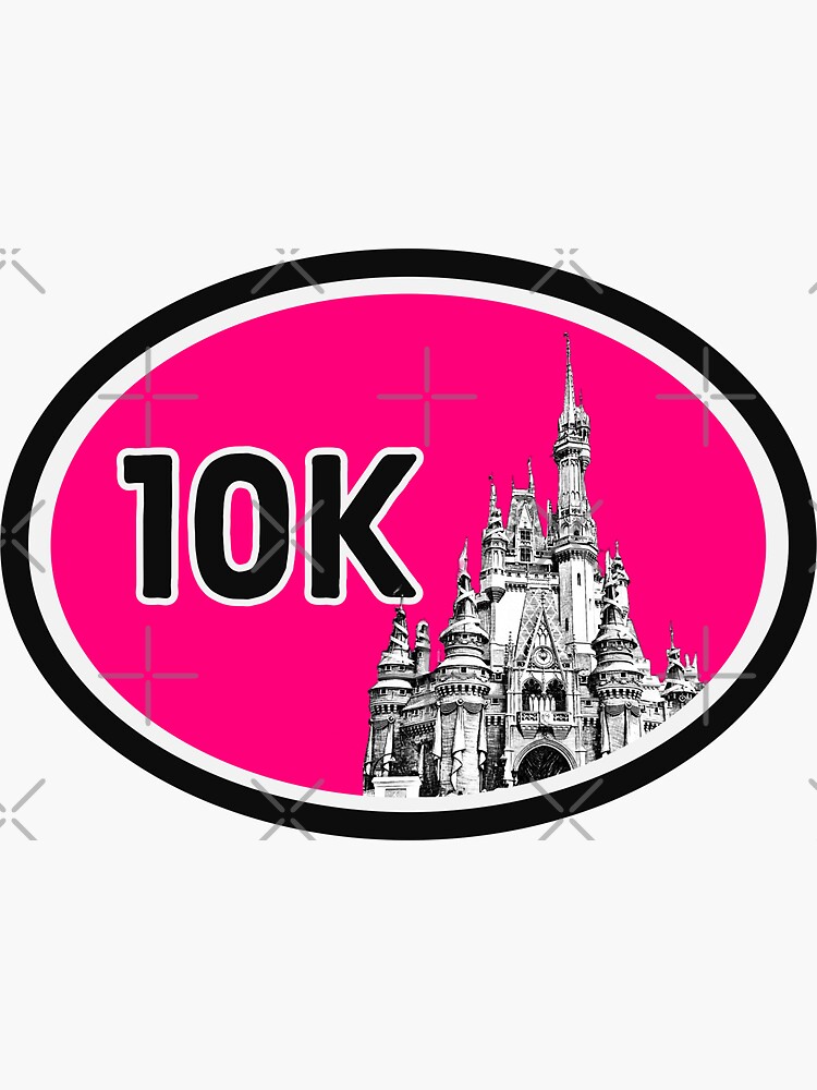 "10k run Castle" Sticker for Sale by CourtnayD | Redbubble