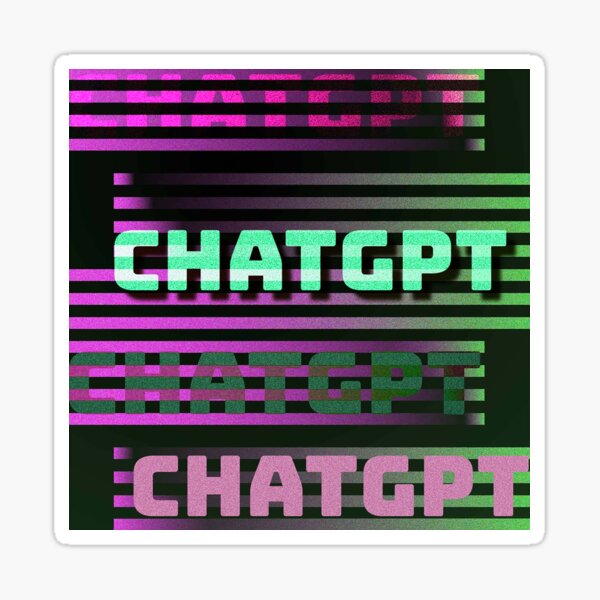 "ChatGPT logo repeat" Sticker for Sale by Tanis-Tweedale | Redbubble