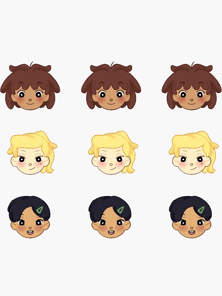 calamity trio set (amphibia)" Sticker for Sale by luzxii | Redbubble