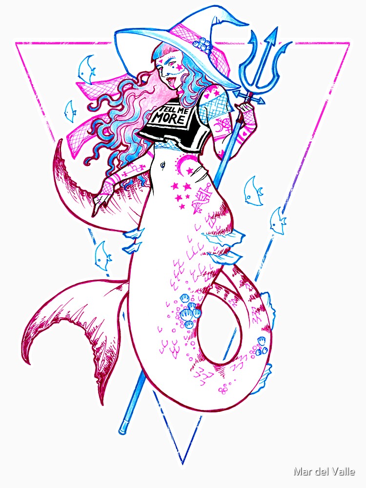 "Sea Witch - Trans Mermaid - Tell me More" T-shirt for Sale by ...