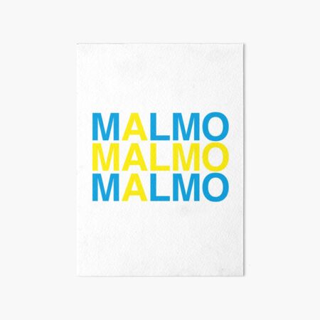 "MALMO Swedish Flag" Art Board Print by eyesblau | Redbubble