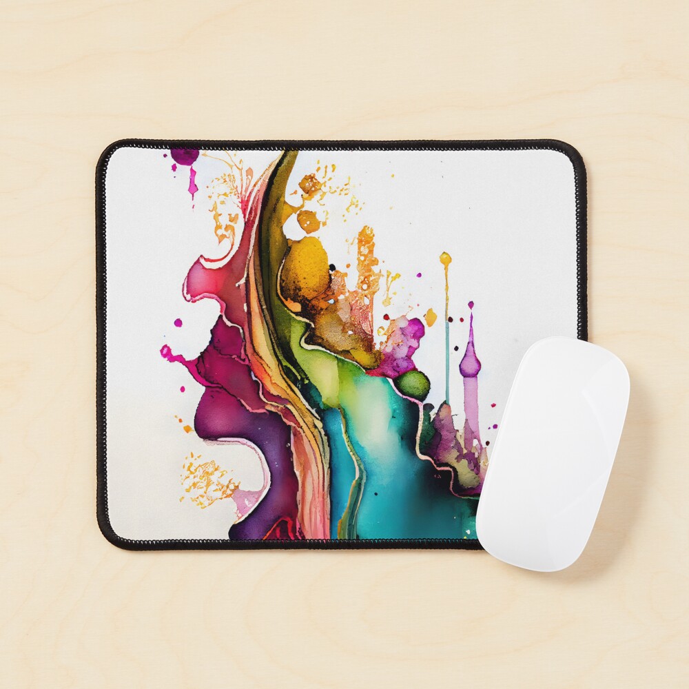"Beautiful Alcohol Ink Design in Rainbow Colors" Art Board Print for ...